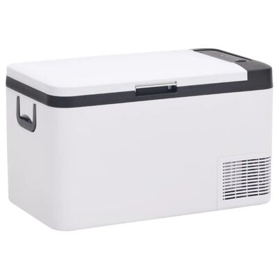 vidaXL Mala térmica com pega 18 L PP e PE preto e branco | vidaXL.pt
