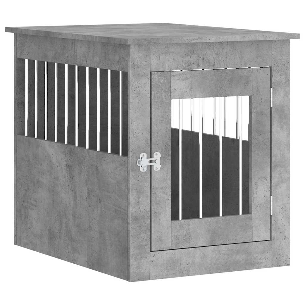 vidaXL Móvel casota para cão 55x75x65 derivados madeira cinza-cimento ...