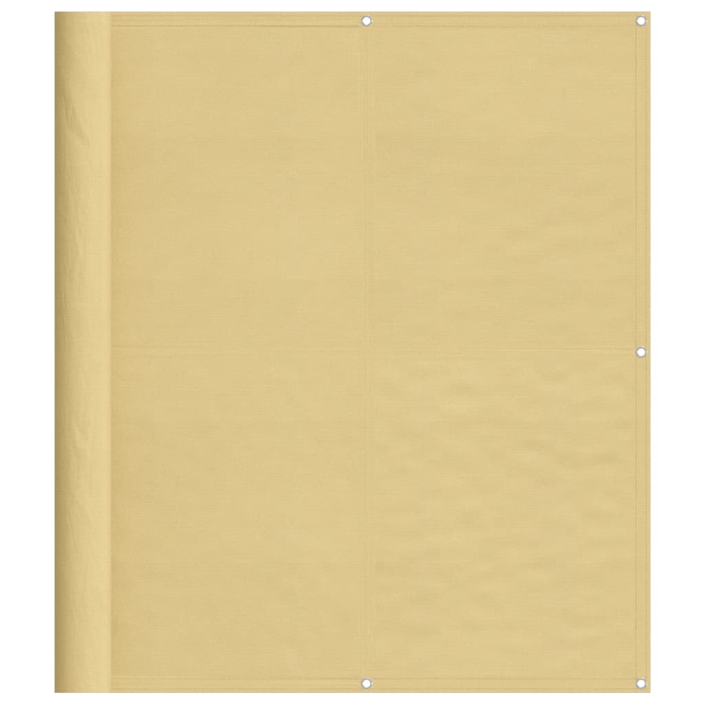 vidaXL Tela de varanda 120x400 cm 100% poliéster oxford cor areia ...